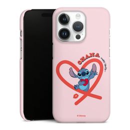 DeinDesign iPhone 14 Pro Handy Premium Case Smartphone Handyh&uuml;lle Schutzh&uuml;lle matt Heart Lilo & Stitch Disney Premium Case