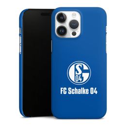 DeinDesign iPhone 14 Pro Max Handy Premium Case Smartphone Handyh&uuml;lle Schutzh&uuml;lle matt Fc Schalke 04 Official Licensed Product Logo Premium Case