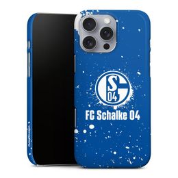 DeinDesign iPhone 16 Pro Max Handy Premium Case Smartphone Handyh&uuml;lle Schutzh&uuml;lle gl&auml;nzend S04 Fc Schalke 04 Logo Premium Case
