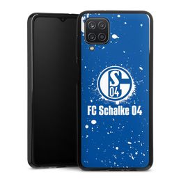 DeinDesign Galaxy A12 Handy Silikon H&uuml;lle Case schwarz Handyh&uuml;lle Logo Fc Schalke 04 S04
