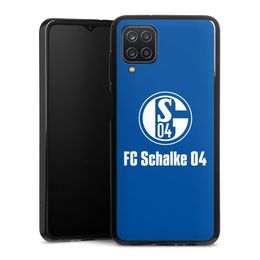 DeinDesign Galaxy A12 Handy Silikon H&uuml;lle Case schwarz Handyh&uuml;lle Official Licensed Product Logo Fc Schalke 04