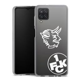 DeinDesign Galaxy A12 Handy Silikon H&uuml;lle Case transparent Handyh&uuml;lle 1. Fc Kaiserslautern Logo 1. Fck Silikon Case