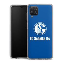 DeinDesign Galaxy A12 Handy Silikon H&uuml;lle Case transparent Handyh&uuml;lle Official Licensed Product Logo Fc Schalke 04 Silikon Case