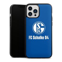 DeinDesign iPhone 13 Pro Max Handy Silikon H&uuml;lle Case schwarz Handyh&uuml;lle Fc Schalke 04 Official Licensed Product Logo