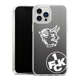 DeinDesign iPhone 13 Pro Max Handy Silikon H&uuml;lle Case transparent Handyh&uuml;lle Logo 1. Fck 1. Fc Kaiserslautern Silikon Case