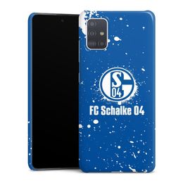 DeinDesign Galaxy A51 Handy Premium Case Smartphone Handyh&uuml;lle Schutzh&uuml;lle gl&auml;nzend S04 Fc Schalke 04 Logo Premium Case