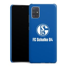 DeinDesign Galaxy A51 Handy Premium Case Smartphone Handyh&uuml;lle Schutzh&uuml;lle gl&auml;nzend Fc Schalke 04 Official Licensed Product Logo Premium Case