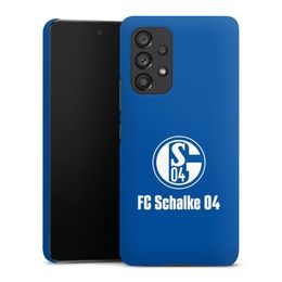 DeinDesign Galaxy A53 5G Handy Premium Case Smartphone Handyh&uuml;lle Schutzh&uuml;lle gl&auml;nzend Official Licensed Product Logo Fc Schalke 04 Premium Case