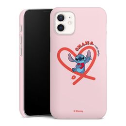 DeinDesign iPhone 12 mini Handy Premium Case Smartphone Handyh&uuml;lle Schutzh&uuml;lle matt Heart Lilo & Stitch Disney Premium Case