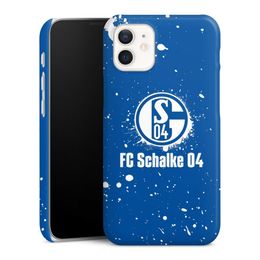 DeinDesign iPhone 12 mini Handy Premium Case Smartphone Handyh&uuml;lle Schutzh&uuml;lle gl&auml;nzend S04 Fc Schalke 04 Logo Premium Case