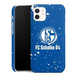DeinDesign iPhone 12 mini Handy Premium Case Smartphone Handyh&uuml;lle Schutzh&uuml;lle matt S04 Fc Schalke 04 Logo Premium Case