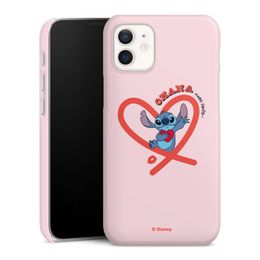 DeinDesign iPhone 12 mini Handy Premium Case Smartphone Handyh&uuml;lle Schutzh&uuml;lle gl&auml;nzend Heart Lilo & Stitch Disney Premium Case