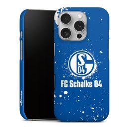 DeinDesign iPhone 16 Pro Handy Premium Case Smartphone Handyh&uuml;lle Schutzh&uuml;lle matt S04 Fc Schalke 04 Logo Premium Case