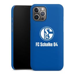 DeinDesign iPhone 12 Pro Max Handy Premium Case Smartphone Handyh&uuml;lle Schutzh&uuml;lle matt Fc Schalke 04 Official Licensed Product Logo Premium Case