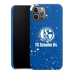 DeinDesign iPhone 12 Pro Max Handy Premium Case Smartphone Handyh&uuml;lle Schutzh&uuml;lle matt S04 Fc Schalke 04 Logo Premium Case