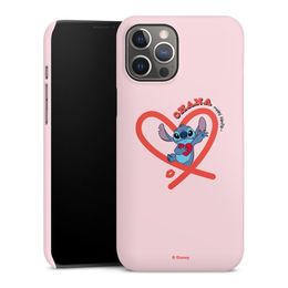 DeinDesign iPhone 12 Pro Max Handy Premium Case Smartphone Handyh&uuml;lle Schutzh&uuml;lle matt Heart Lilo & Stitch Disney Premium Case