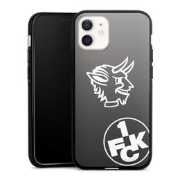 DeinDesign iPhone 12 mini Handy Silikon H&uuml;lle Case schwarz Handyh&uuml;lle Logo 1. Fck 1. Fc Kaiserslautern