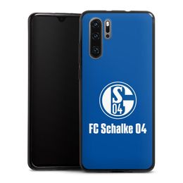DeinDesign Huawei P30 Pro Handy Silikon H&uuml;lle Case schwarz Handyh&uuml;lle Fc Schalke 04 Official Licensed Product Logo