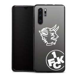 DeinDesign Huawei P30 Pro Handy Silikon H&uuml;lle Case schwarz Handyh&uuml;lle Logo 1. Fck 1. Fc Kaiserslautern