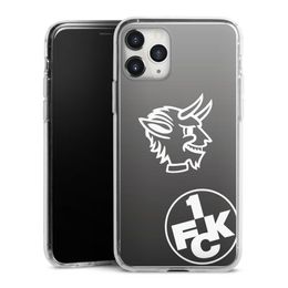 DeinDesign iPhone 11 Pro Max Handy Silikon H&uuml;lle Case transparent Handyh&uuml;lle 1. Fc Kaiserslautern Logo 1. Fck Silikon Case