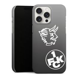 DeinDesign iPhone 15 Pro Max Handy Premium Case Smartphone Handyh&uuml;lle Schutzh&uuml;lle matt Logo 1. Fck 1. Fc Kaiserslautern Premium Case