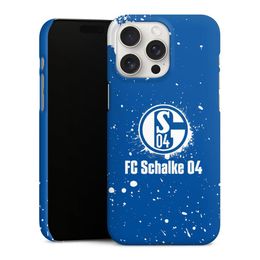 DeinDesign iPhone 15 Pro Max Handy Premium Case Smartphone Handyh&uuml;lle Schutzh&uuml;lle matt S04 Fc Schalke 04 Logo Premium Case