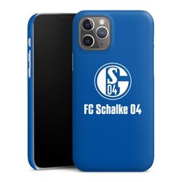 DeinDesign iPhone 12 Pro Handy Premium Case Smartphone Handyh&uuml;lle Schutzh&uuml;lle matt Fc Schalke 04 Official Licensed Product Logo Premium Case