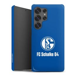 DeinDesign Galaxy S25 Ultra Handy Premium Case Smartphone Handyh&uuml;lle Schutzh&uuml;lle gl&auml;nzend Fc Schalke 04 Official Licensed Product Logo Premium Case