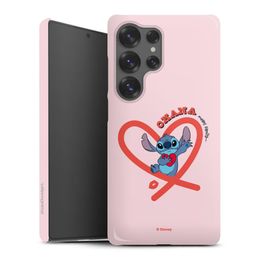 DeinDesign Galaxy S25 Ultra Handy Premium Case Smartphone Handyh&uuml;lle Schutzh&uuml;lle gl&auml;nzend Heart Lilo & Stitch Disney Premium Case