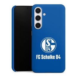 DeinDesign Galaxy S24 Handy Premium Case Smartphone Handyh&uuml;lle Schutzh&uuml;lle matt Fc Schalke 04 Official Licensed Product Logo Premium Case