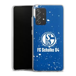 DeinDesign Galaxy A52s 5G Handy Silikon H&uuml;lle Case transparent Handyh&uuml;lle Logo Fc Schalke 04 S04 Silikon Case
