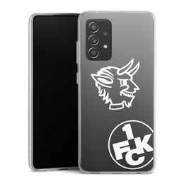 DeinDesign Galaxy A52s 5G Handy Silikon H&uuml;lle Case transparent Handyh&uuml;lle 1. Fc Kaiserslautern 1. Fck Logo Silikon Case
