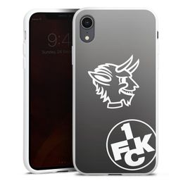 DeinDesign iPhone Xr Handy Silikon H&uuml;lle Case wei&szlig; Handyh&uuml;lle Logo 1. Fck 1. Fc Kaiserslautern Silikon Case