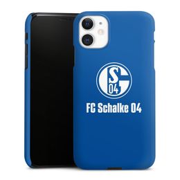 DeinDesign iPhone 11 Handy Premium Case Smartphone Handyh&uuml;lle Schutzh&uuml;lle matt Official Licensed Product Logo Fc Schalke 04 Premium Case