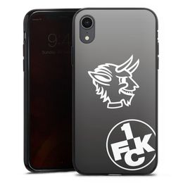 DeinDesign iPhone Xr Handy Silikon H&uuml;lle Case schwarz Handyh&uuml;lle Logo 1. Fck 1. Fc Kaiserslautern