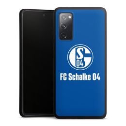 DeinDesign Galaxy S20 FE 5G Handy Premium Silikon H&uuml;lle Handyh&uuml;lle schwarz Case Fc Schalke 04 Logo Official Licensed Product Silikon Premium Case