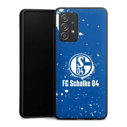DeinDesign Galaxy A52s 5G Handy Premium Silikon H&uuml;lle Handyh&uuml;lle schwarz Case Logo Fc Schalke 04 S04 Silikon Premium Case