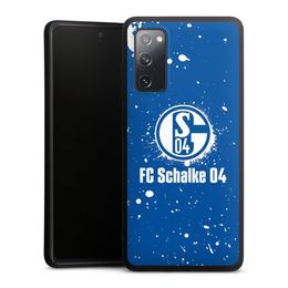 DeinDesign Galaxy S20 FE 5G Handy Premium Silikon H&uuml;lle Handyh&uuml;lle schwarz Case Logo Fc Schalke 04 S04 Silikon Premium Case