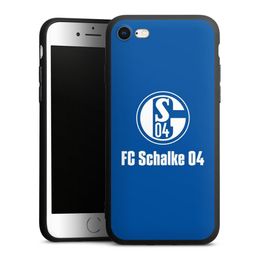 DeinDesign iPhone SE (2020) Handy Premium Silikon H&uuml;lle Handyh&uuml;lle schwarz Case Official Licensed Product Logo Fc Schalke 04 Silikon Premium Case