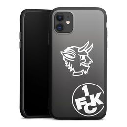 DeinDesign iPhone 11 Handy Premium Silikon H&uuml;lle Handyh&uuml;lle schwarz Case 1. Fc Kaiserslautern 1. Fck Logo Silikon Premium Case