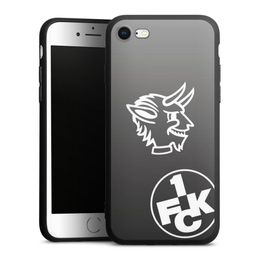 DeinDesign iPhone SE (2020) Handy Premium Silikon H&uuml;lle Handyh&uuml;lle schwarz Case 1. Fc Kaiserslautern Logo 1. Fck Silikon Premium Case
