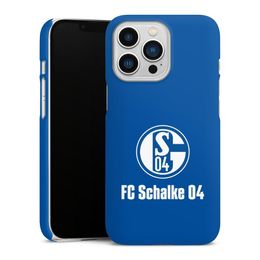 DeinDesign iPhone 13 Pro Handy Premium Case Smartphone Handyh&uuml;lle Schutzh&uuml;lle matt Fc Schalke 04 Official Licensed Product Logo Premium Case