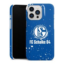 DeinDesign iPhone 13 Pro Handy Premium Case Smartphone Handyh&uuml;lle Schutzh&uuml;lle gl&auml;nzend S04 Fc Schalke 04 Logo Premium Case
