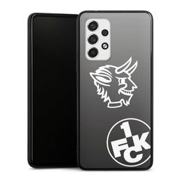 DeinDesign Galaxy A53 5G Handy Silikon H&uuml;lle Case schwarz Handyh&uuml;lle 1. Fc Kaiserslautern Logo 1. Fck