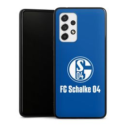 DeinDesign Galaxy A53 5G Handy Silikon H&uuml;lle Case schwarz Handyh&uuml;lle Official Licensed Product Logo Fc Schalke 04