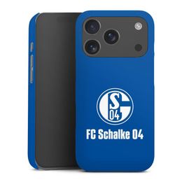 DeinDesign iPhone 17 Pro Handy Premium Case Smartphone Handyh&uuml;lle Schutzh&uuml;lle gl&auml;nzend Fc Schalke 04 Official Licensed Product Logo Premium Case