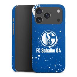 DeinDesign iPhone 17 Pro Handy Premium Case Smartphone Handyh&uuml;lle Schutzh&uuml;lle gl&auml;nzend S04 Fc Schalke 04 Logo Premium Case