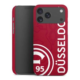 DeinDesign iPhone 17 Pro Max Handy Premium Case Smartphone Handyh&uuml;lle Schutzh&uuml;lle gl&auml;nzend Lettering F95 Fortuna D&uuml;sseldorf Premium Case