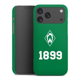 DeinDesign iPhone 17 Pro Max Handy Premium Case Smartphone Handyh&uuml;lle Schutzh&uuml;lle gl&auml;nzend Sv Werder Bremen Official Licensed Product Statement Premium Case