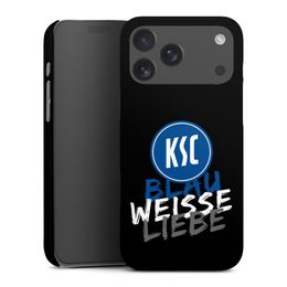 DeinDesign iPhone 17 Pro Max Handy Premium Case Smartphone Handyh&uuml;lle Schutzh&uuml;lle gl&auml;nzend Ksc Karlsruher Sc Official Licensed Product Premium Case